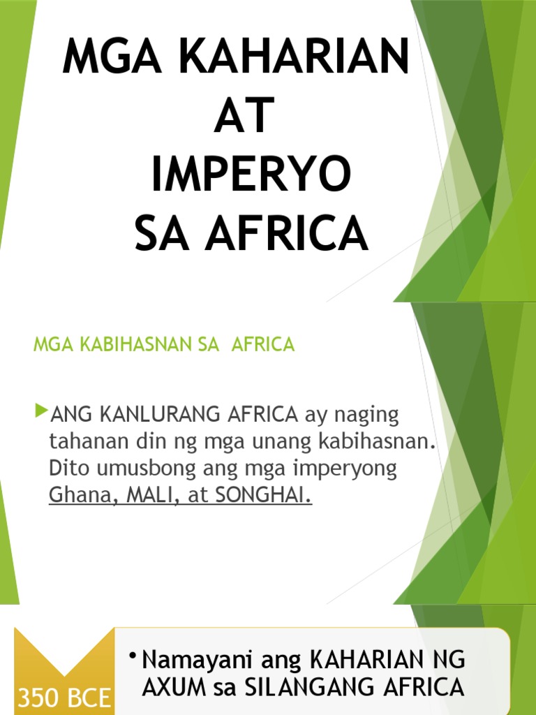 MGA KAHARIAN AT IMPERYO SA AFRICA 2a.p Report | PDF