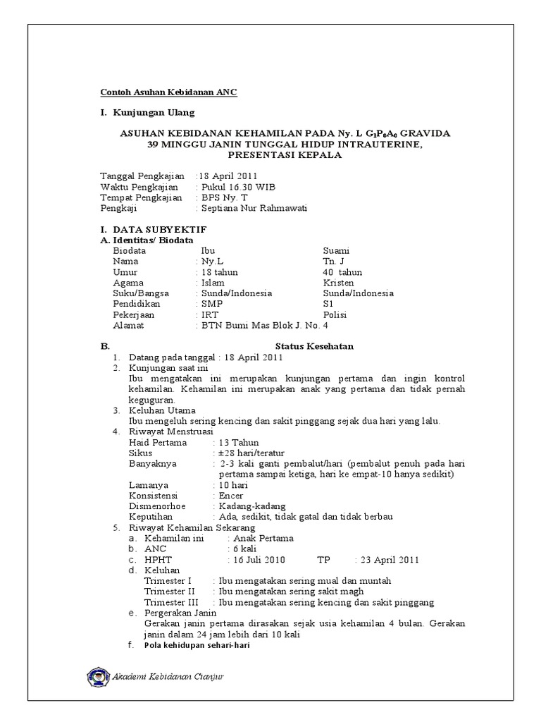 Contoh Soap Anc | PDF