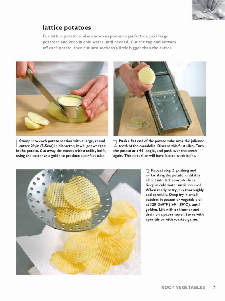 Lattice Potatoes Recipe Guide | PDF | Cooking, Food & Wine