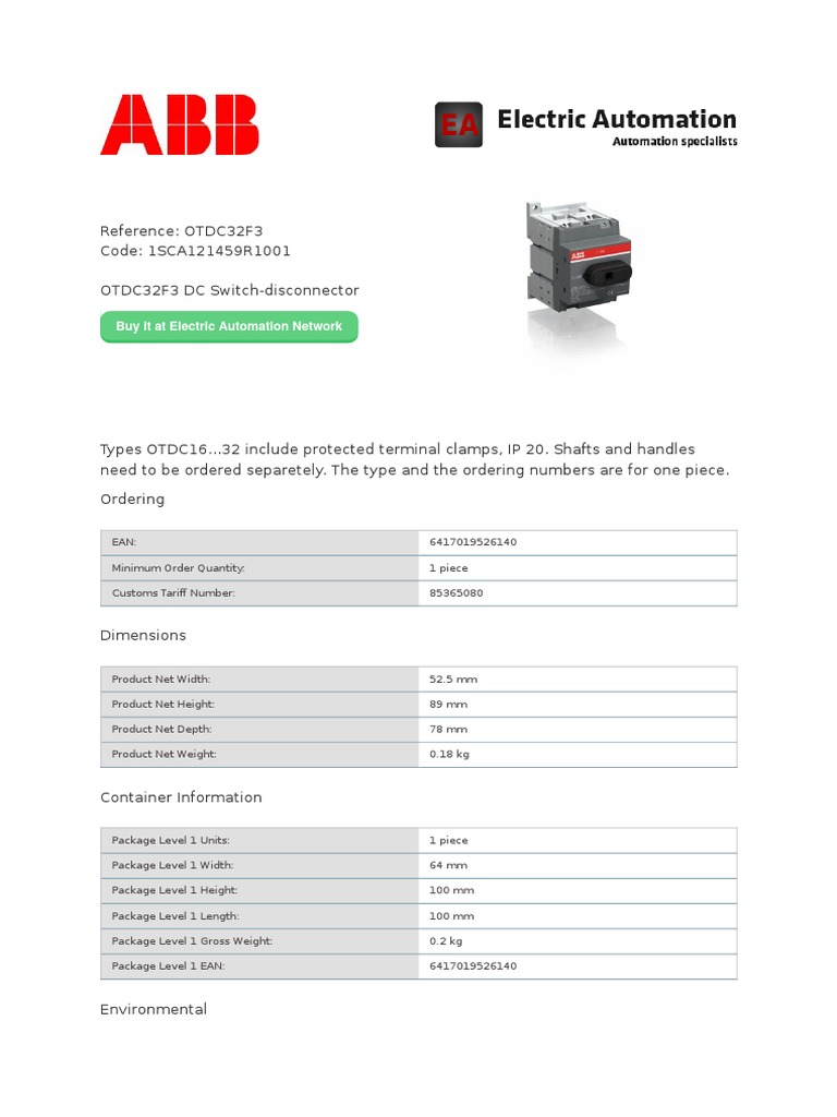 Buy It at Electric Automation Network | PDF | Electrical Components ...