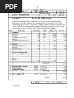 Rate Build Up Template | PDF | Building Engineering | Engineering