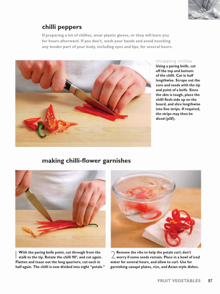 Chilli Peppers: Chopping Chillies | PDF | Chili Pepper | Western Cuisine