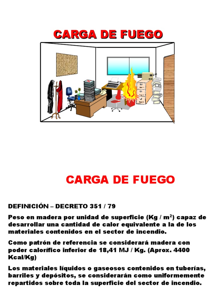 Guía sobre el cálculo y clasificación de la carga de fuego | PDF ...