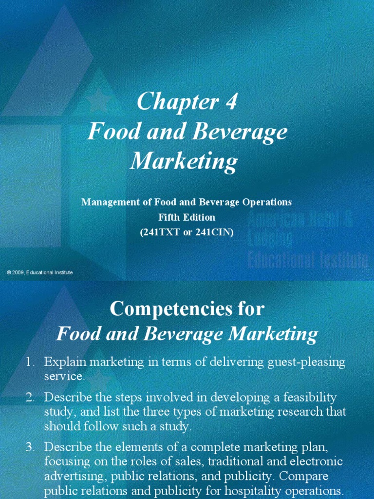 Management of Food and Beverage Operations Fifth Edition (241TXT or ...