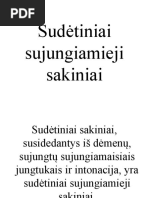 Vienaruses Sakinio Dalys | PDF