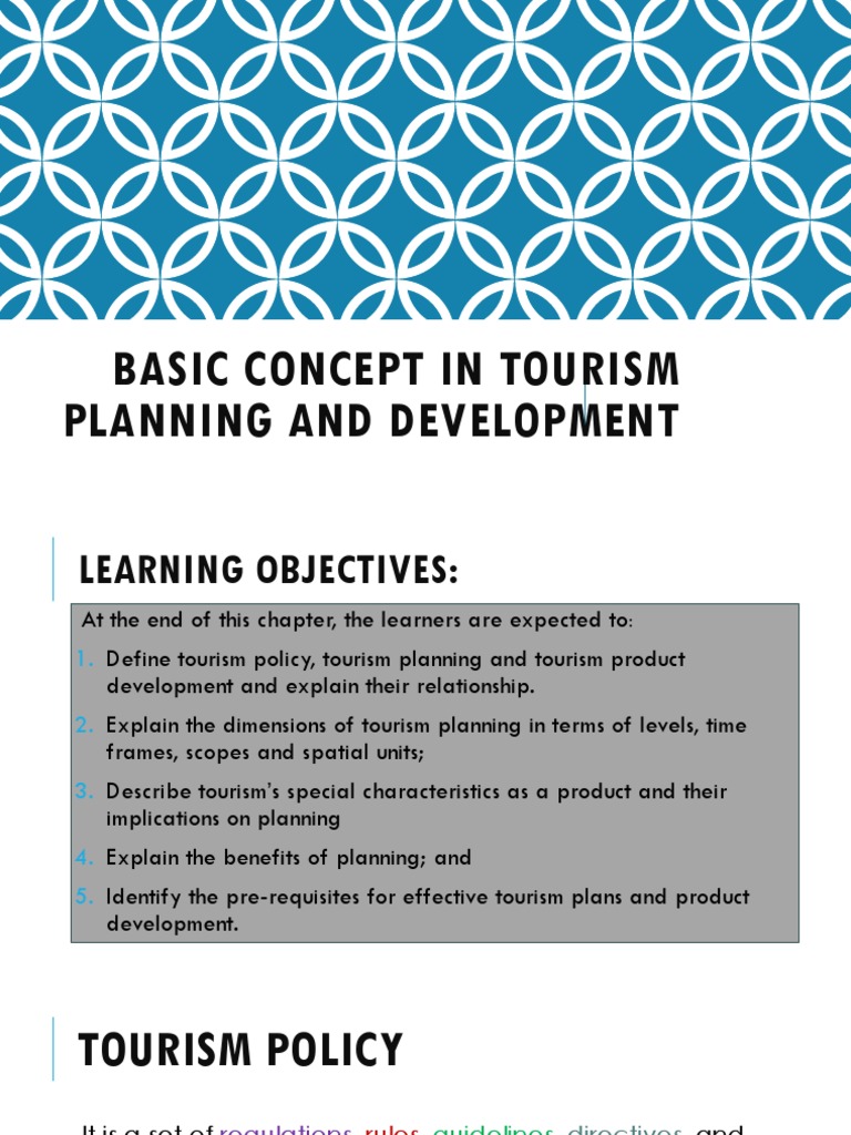 Basic Concept in Tourism Planning & Development | Download Free PDF ...