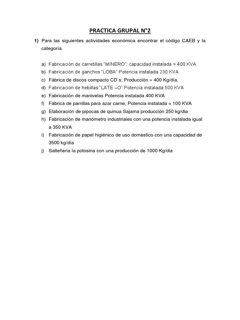 Practica Grupal N2 PDF | PDF