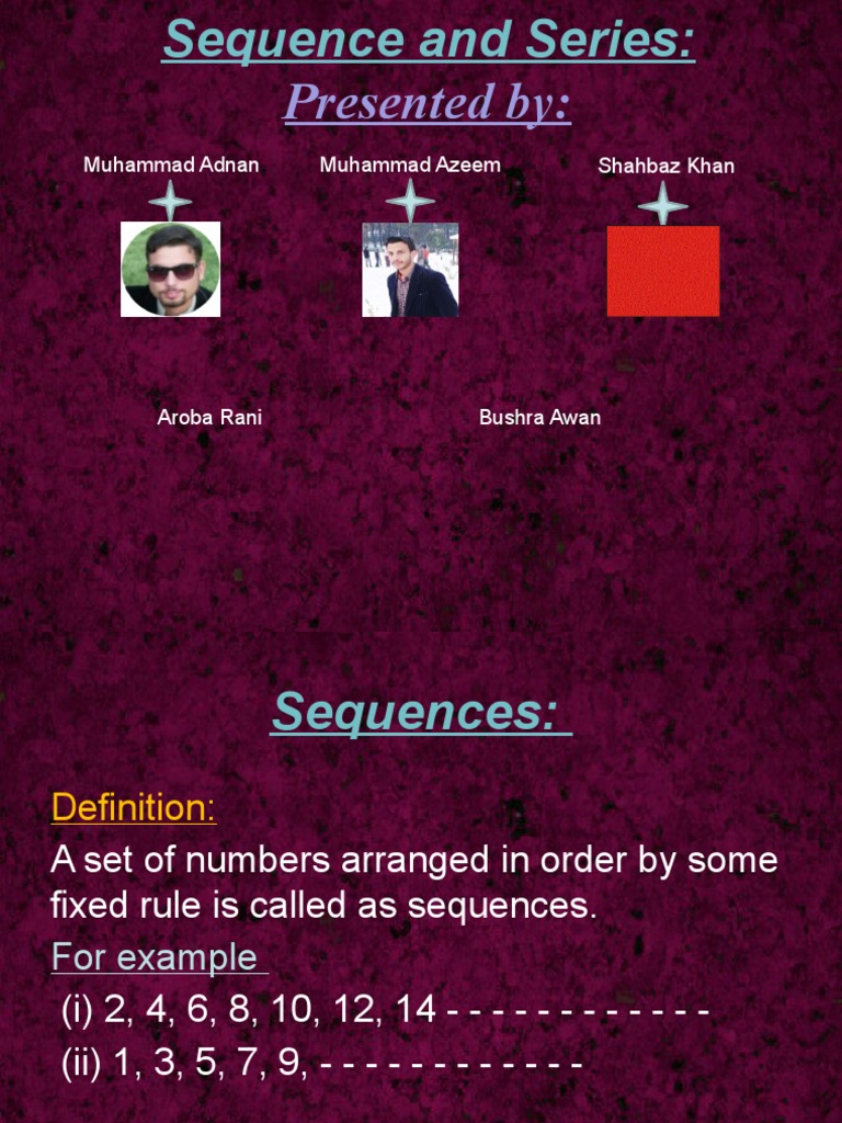 Sequence And Series Pdf Mathematical Analysis Mathematical Objects