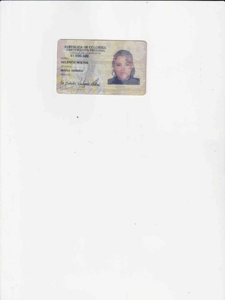 Cedula de Omaira 2 PDF | PDF