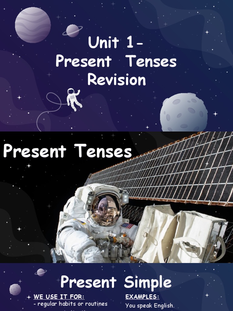 Present Tenses Revision Guide | PDF | Grammatical Tense | English Language