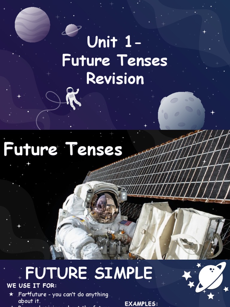 Future Tenses Revision Guide | PDF