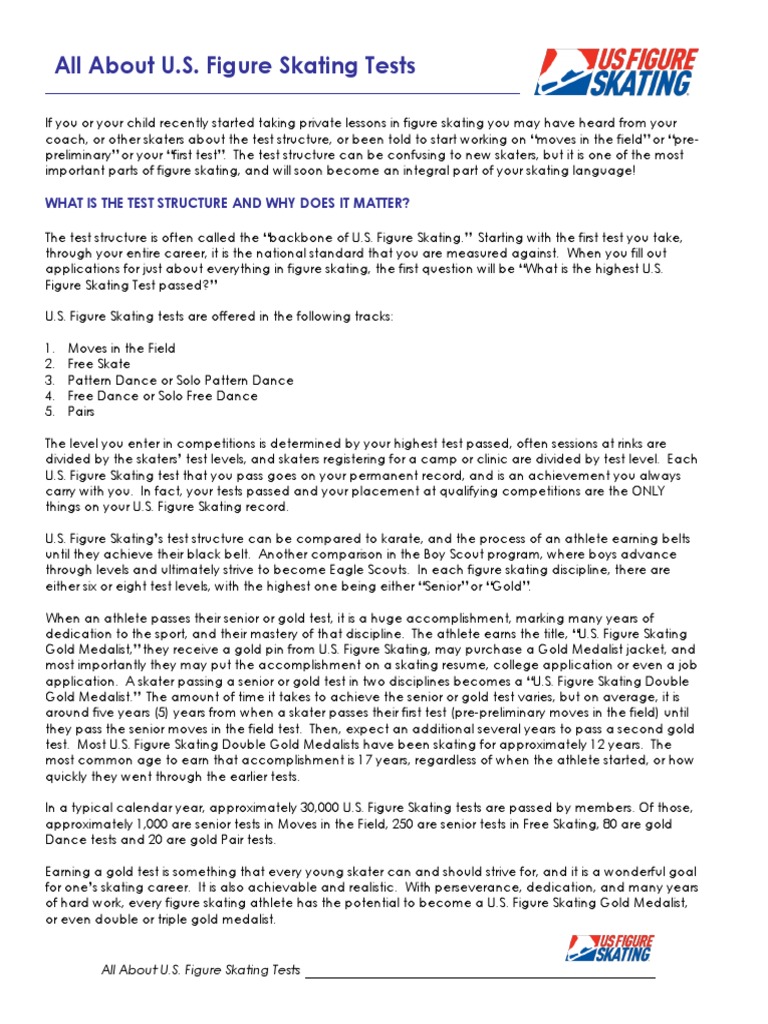 Understanding U.S. Figure Skating Tests | PDF | Figure Skating | Games ...