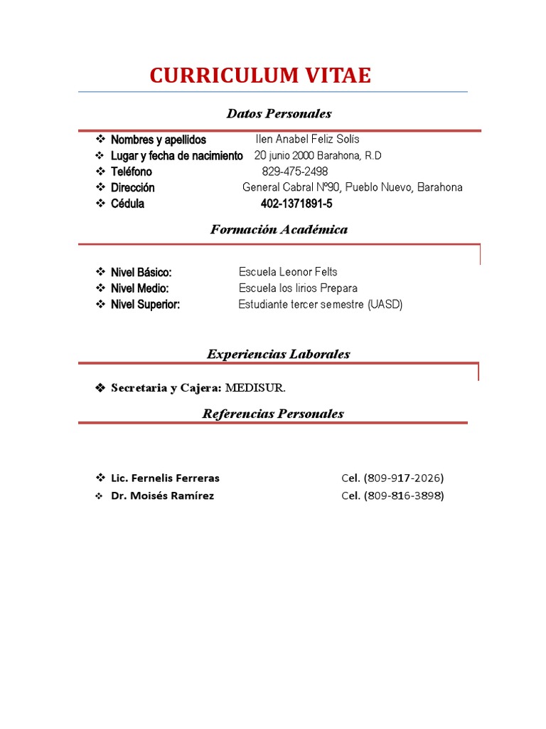 Curriculum Ana | PDF