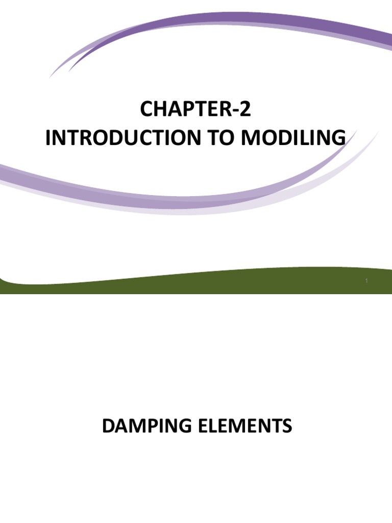 CHAPTER-2 Intoduction To Modeling | PDF | Force | Mass
