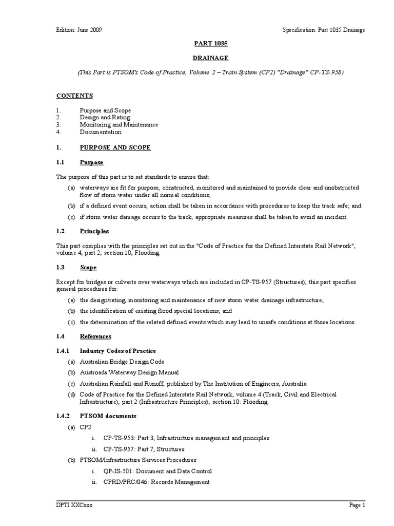 (This Part Is PTSOM's Code of Practice, Volume 2 - Train System (CP2 ...