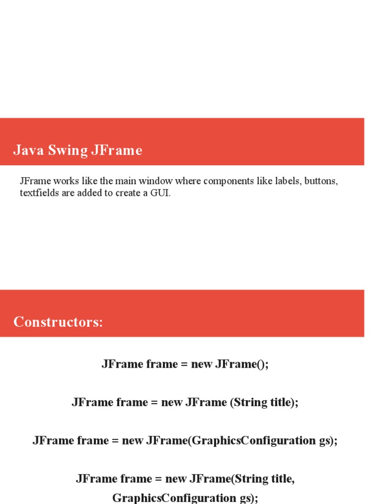05 Jframe | PDF | Computers