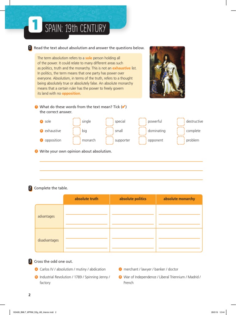 Absolutism in 19th Century Spain | PDF | Absolute Monarchy | Spanish Empire