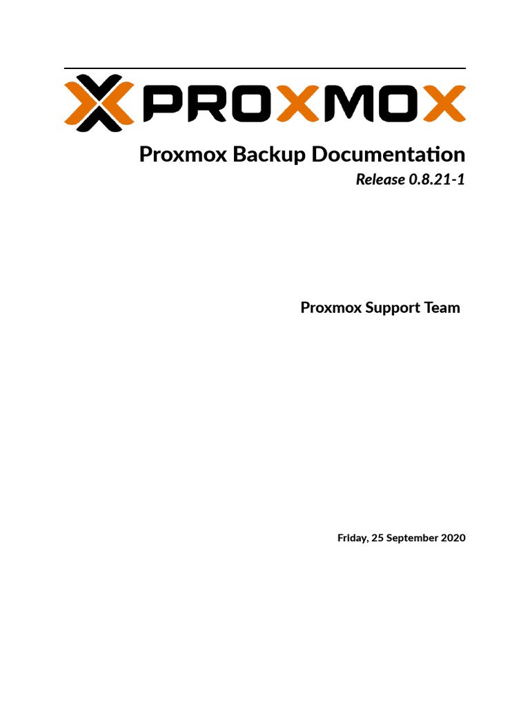 Proxmox Backup | Download Free PDF | Backup | File System