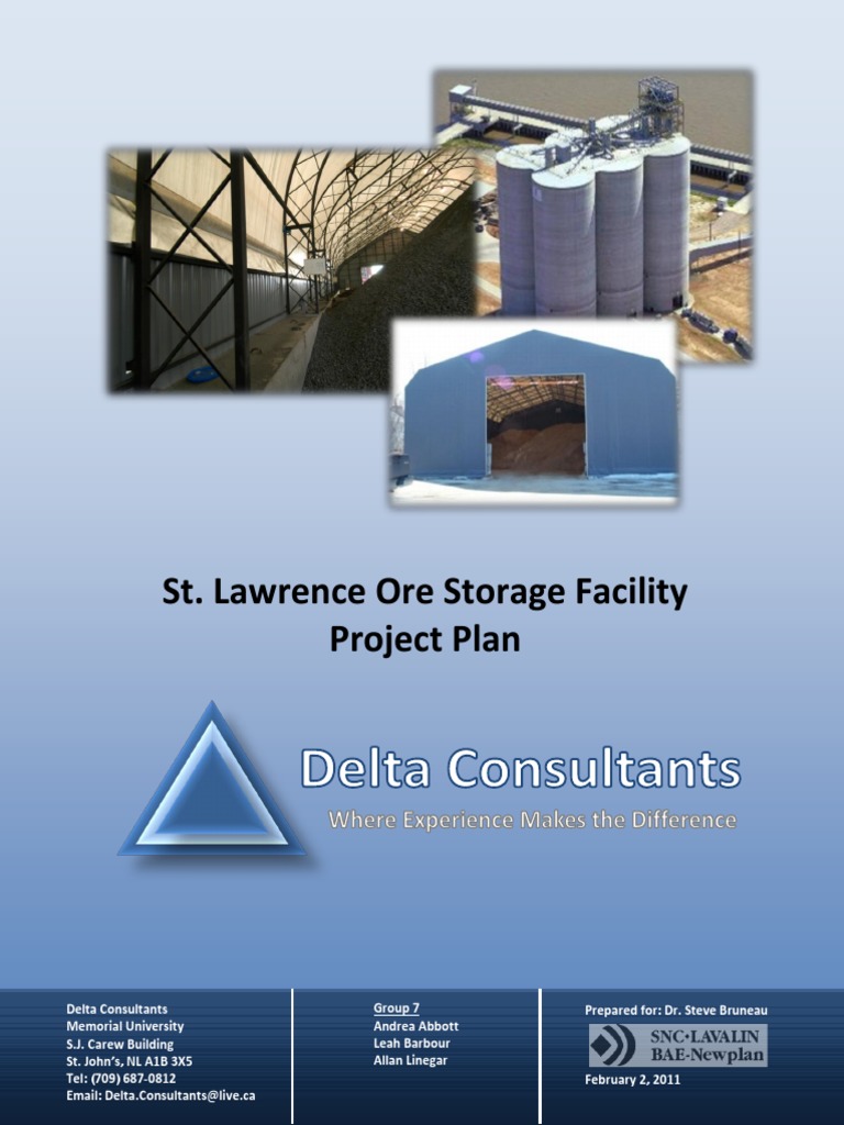 St. Lawrence Ore Storage Facility Project Plan | PDF | Truck | Mining