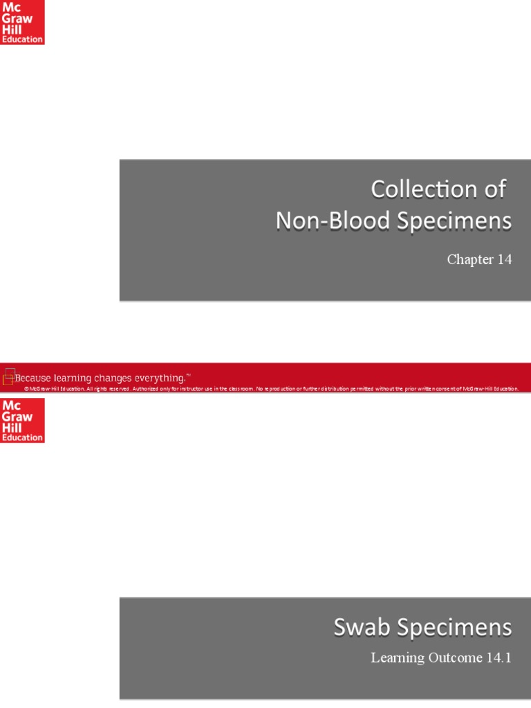 Collection of Non-Blood Specimens | PDF | Cerebrospinal Fluid | Animal ...