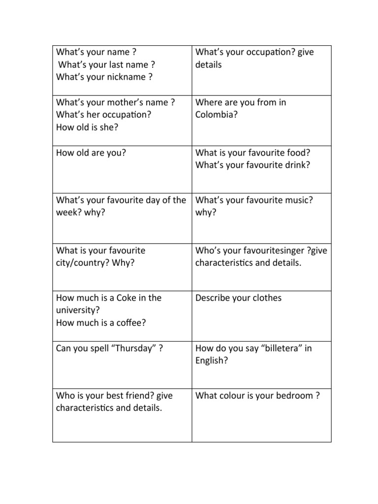 Speaking Cards Beginners Conversation Topics Dialogs - 105750 | PDF