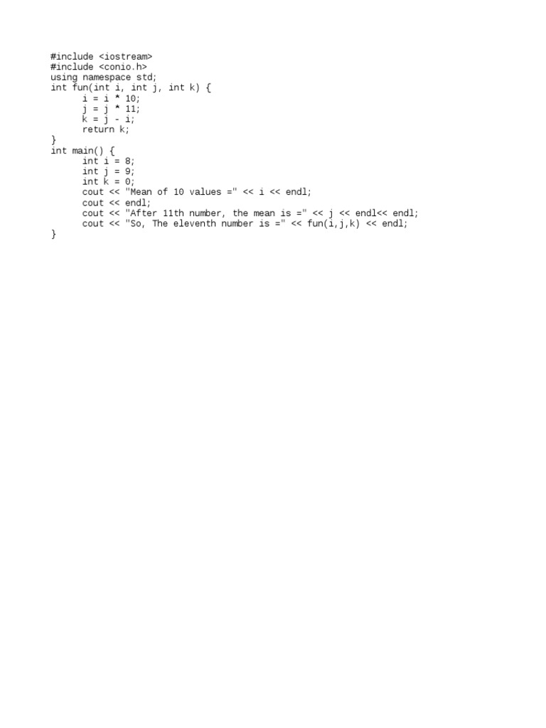 The Mean of 10 Numbers Is 8. If An Eleventh Number Is Now Included, The ...