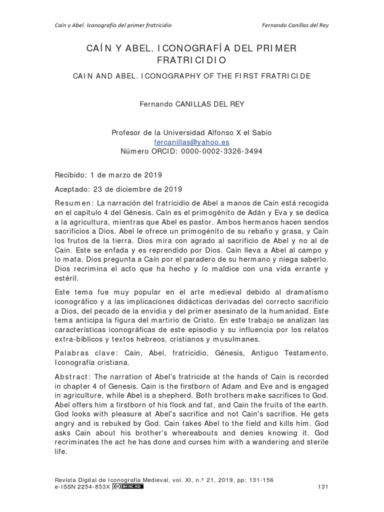 Cain y Abel | PDF | Caín y Abel | Cristianismo