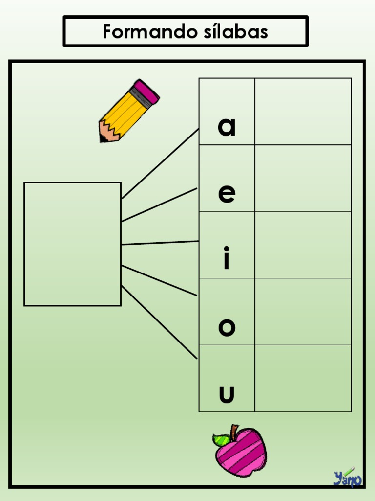 Interactivo Formar Silabas Con Color | PDF