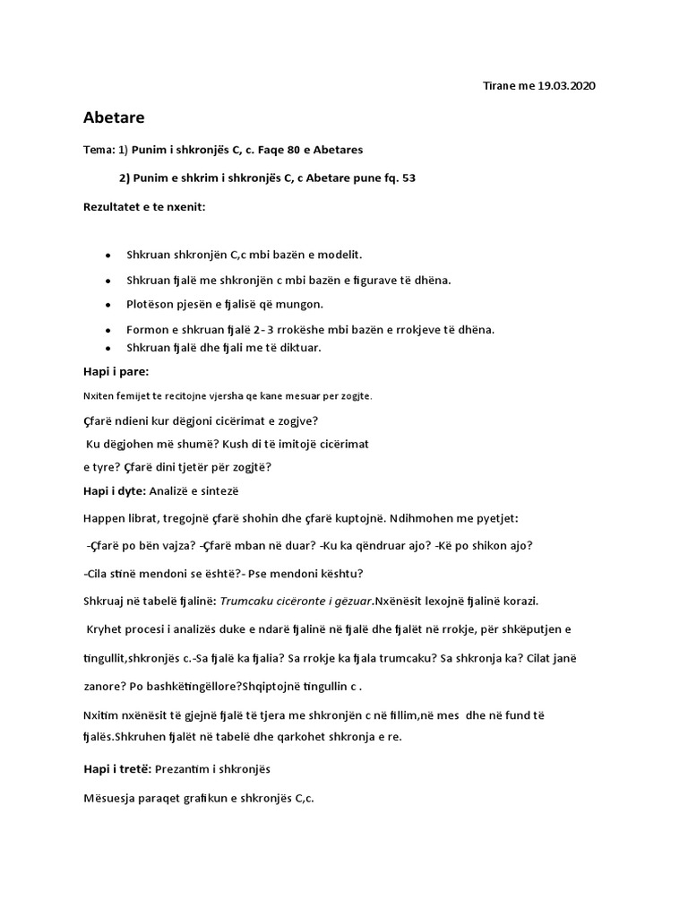 Abetare 19.03.2020 | PDF