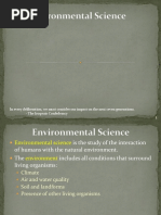 Introduction To Environmental Science | PDF