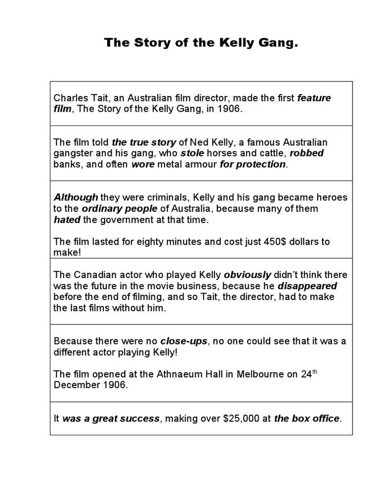 The Story of The Kelly Gang | PDF | Travel