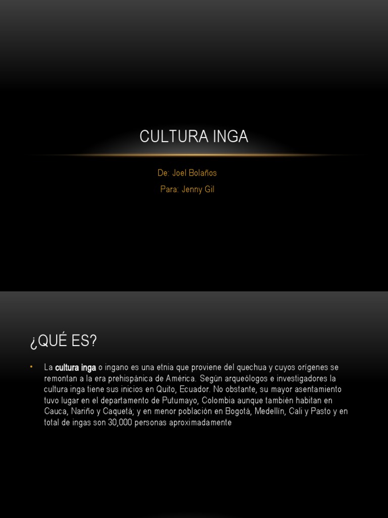 Cultura Inga | PDF