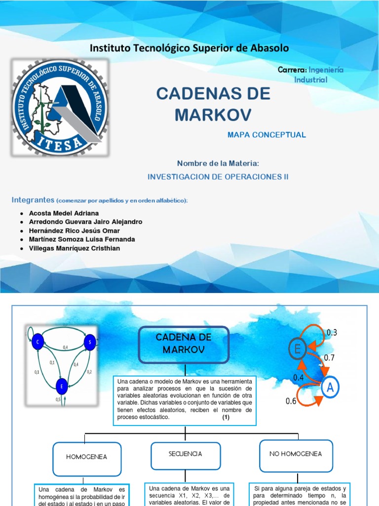 Cadena de Markov | PDF | Cadena Markov | Conceptos matemáticos