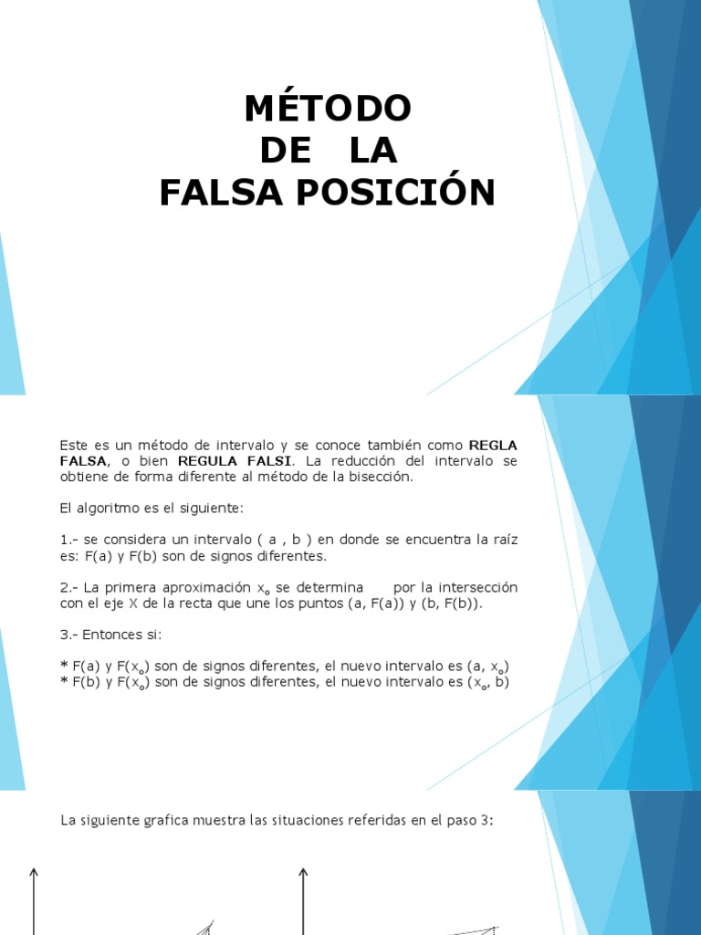 Métodos 7 - Falsa Posicion | PDF | Triángulo | Geometría