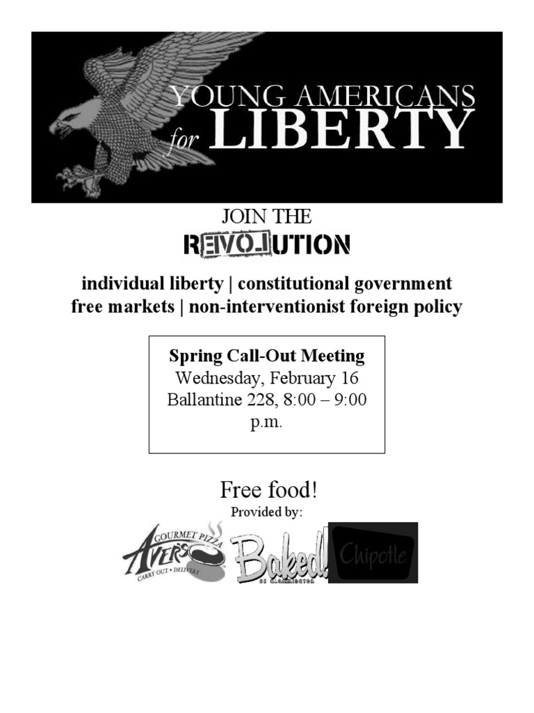 YAL Spring Callout Meeting Flyer | PDF