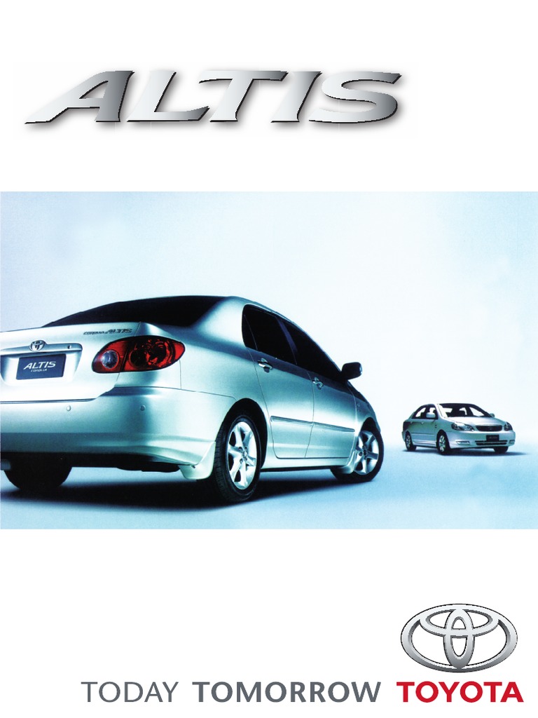 Toyota Altis 中文版技術手冊 | PDF | Automotive Industry | Vehicle Technology