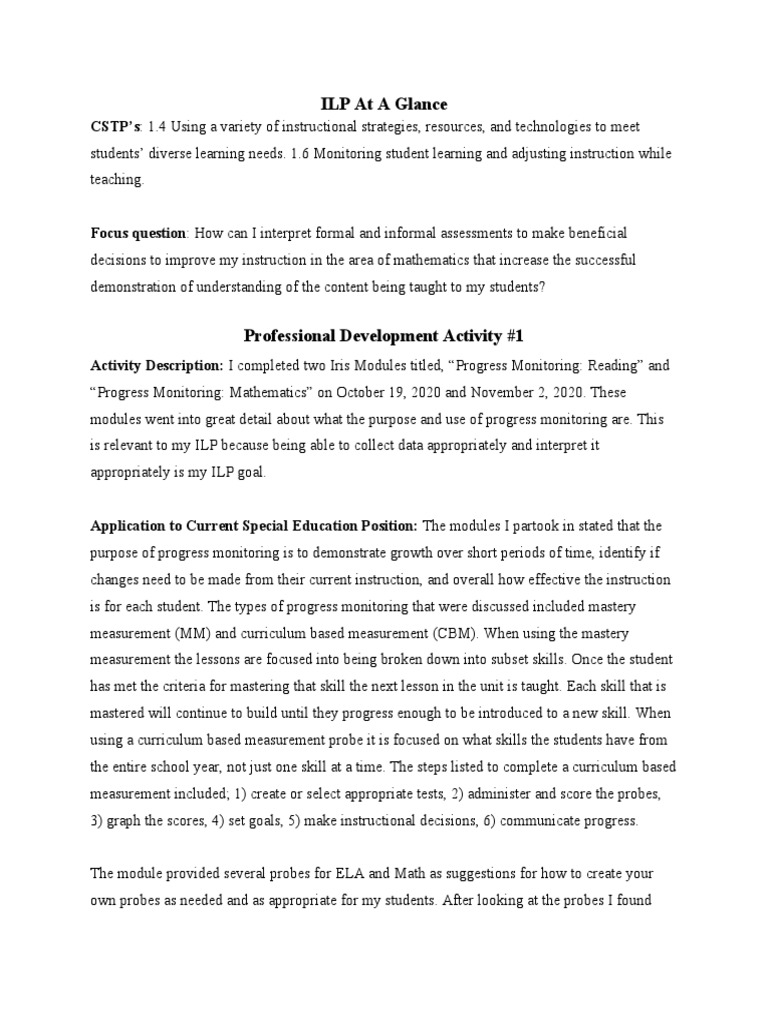 Professional Development Summaries Download Free Pdf Special