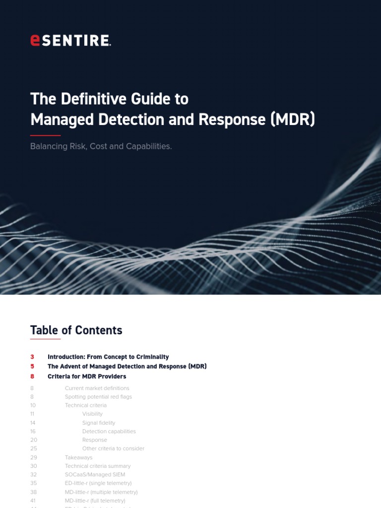 The Definitive Guide To Managed Detection and Response MDR PDF | PDF ...