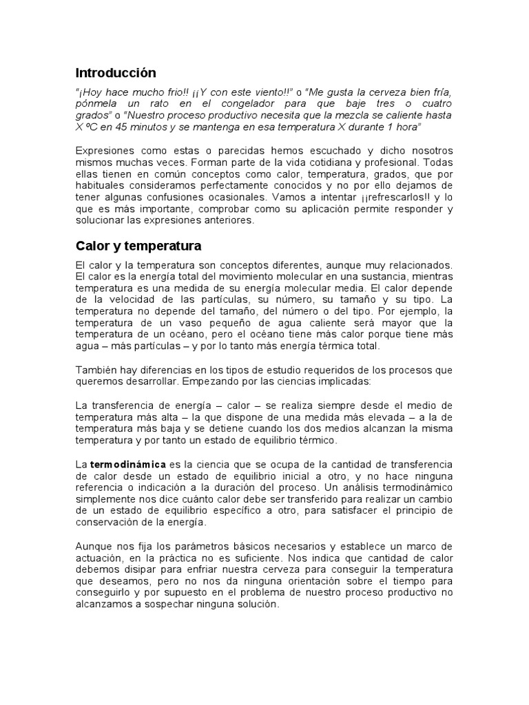 Teoria Inf5 | PDF | Conduccion termica | Calor