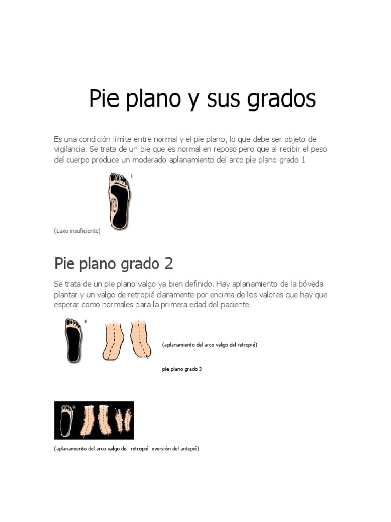 Pie Plano y Sus Grados MarrIAGA | PDF | Pie | Sistema musculoesquelético