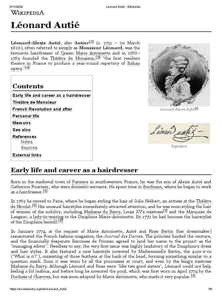 Léonard Autié - Wikipedia | PDF | French People | France