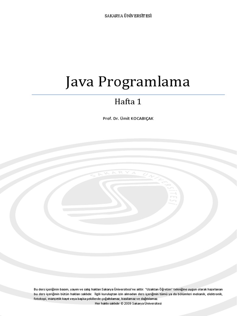 EBT 547 - Java Programlama PDF | PDF