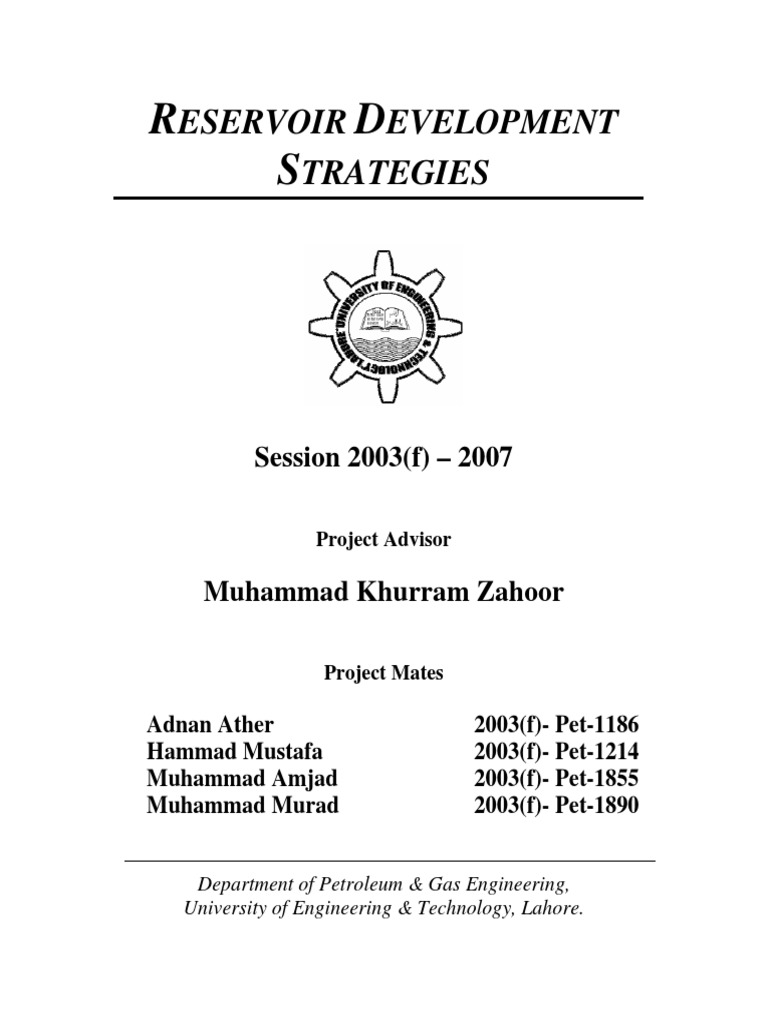 Reservoir Development Strategies PDF | PDF | Porosity | Petroleum Reservoir