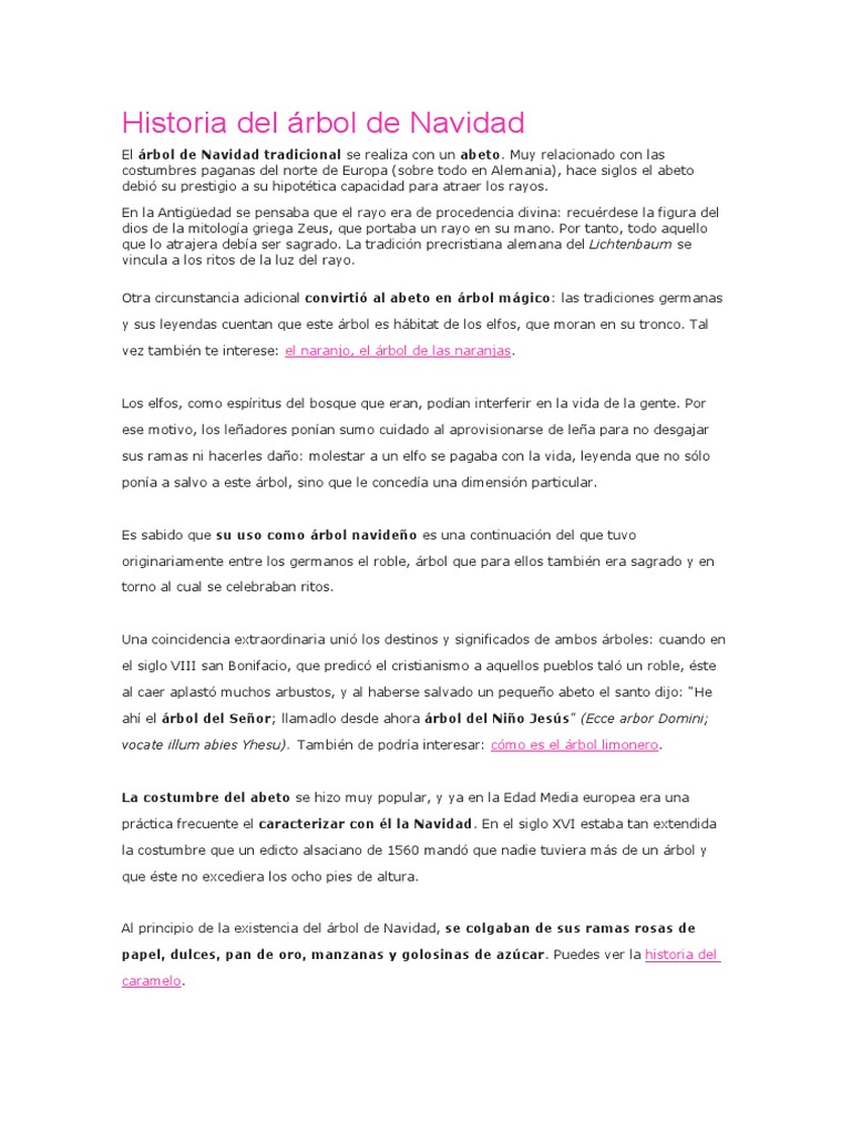 Historia Del Árbol de Navidad | PDF | Navidad | Duendes
