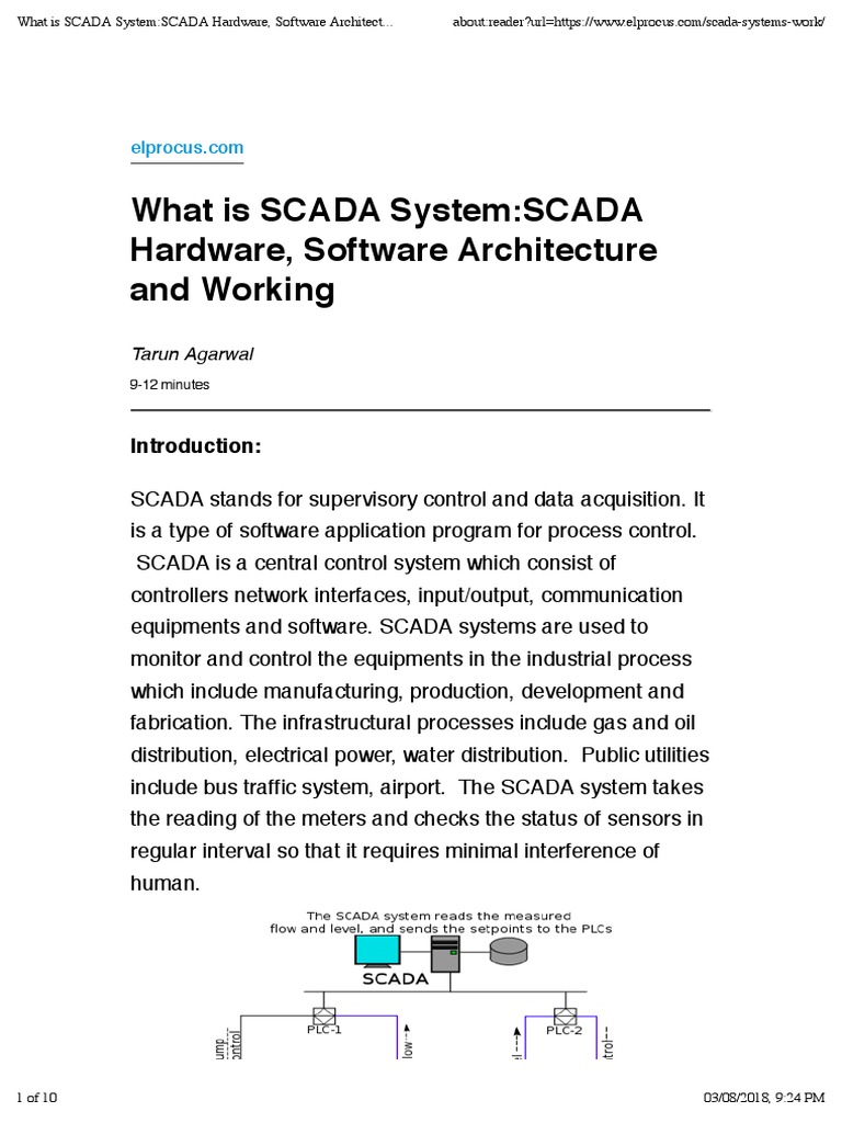 What Is SCADA System-SCADA Hardware, Software Architecture and Working ...