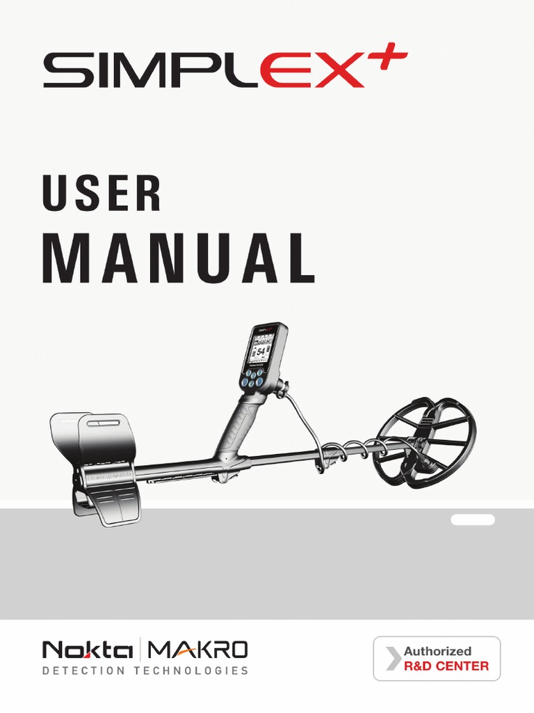 Simplex User Manual en | PDF | Metal Detector | Battery Charger