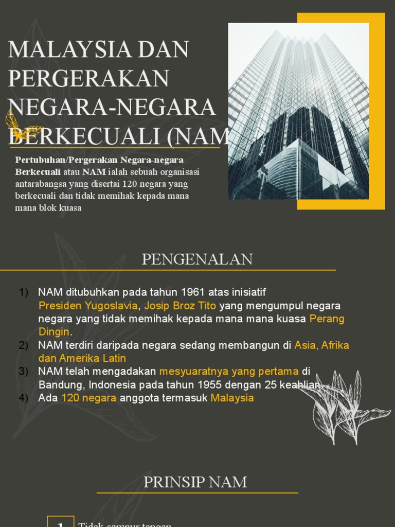 Pergerakan Negara-Negara Berkecuali (Nam) Sem 3 | PDF