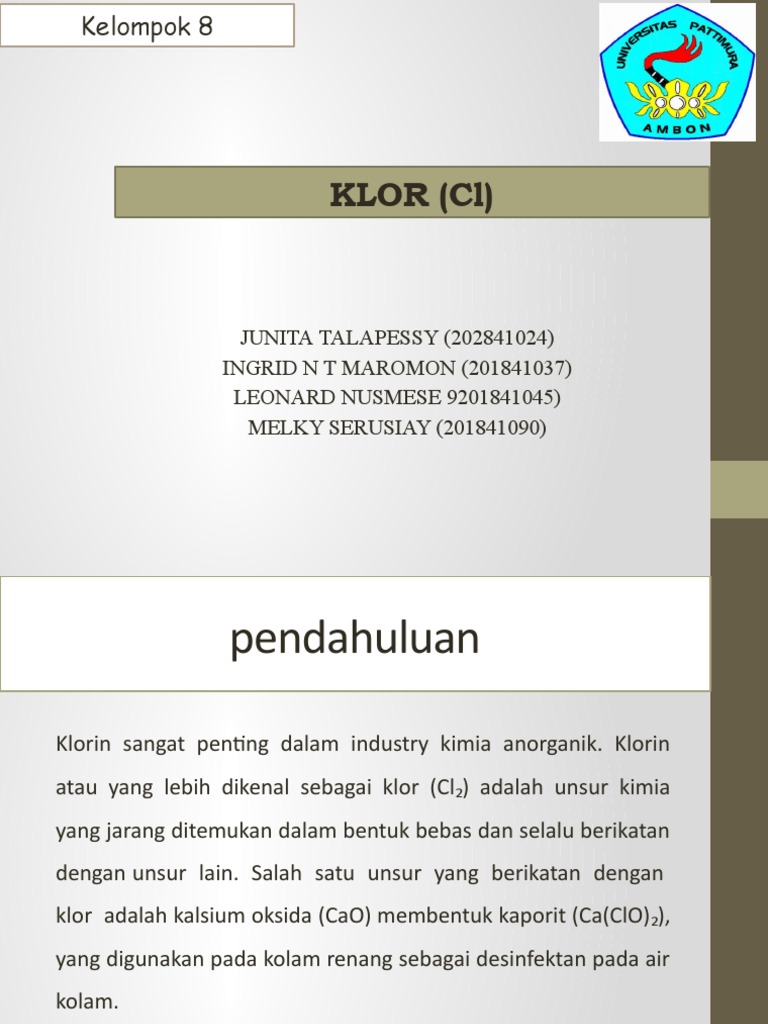 Anorganik Klor | PDF