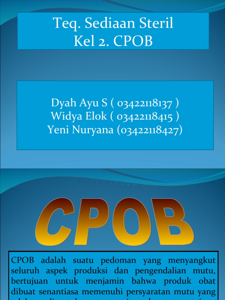 Cpob Revisi | PDF