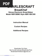 Toastmaster Bread Box Manual & Recipes | PDF | Breads | Dough